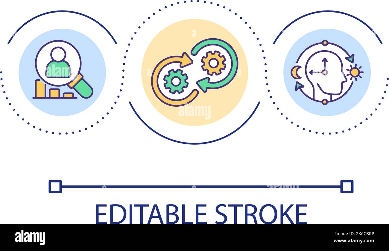 Research User Behavior Loop Concept Icon Stock Vector Image And Art Alamy 4474