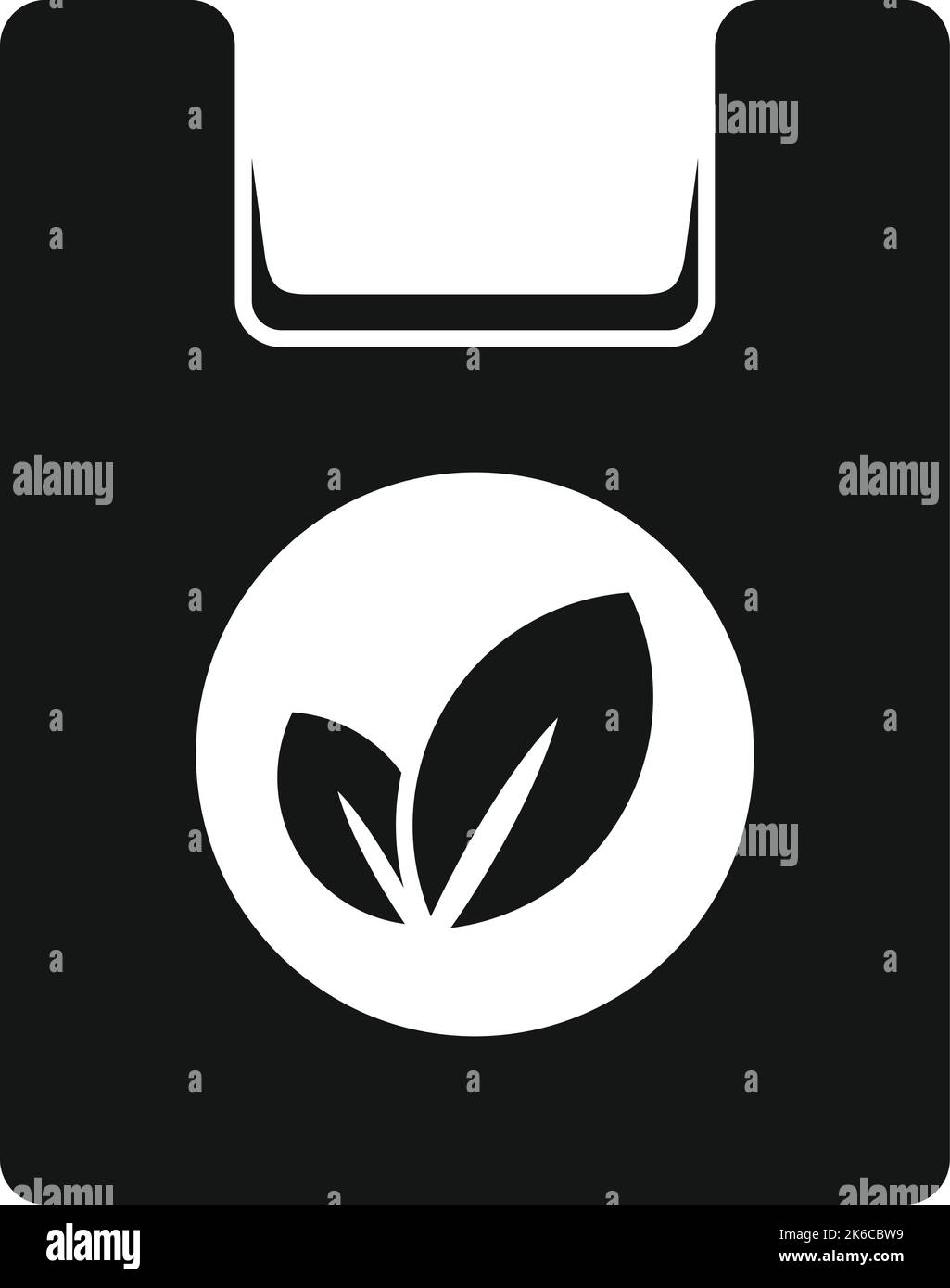 Eco bag icon simple vector. Biodegradable plastic. Recycle waste Stock ...