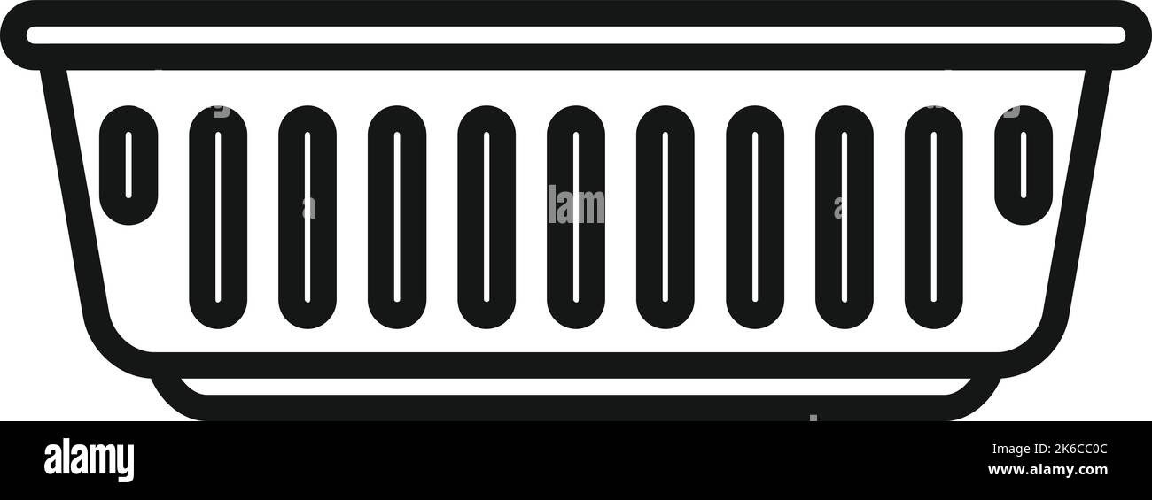 Biodegradable plastic box icon outline vector. Water compost. Bag ...