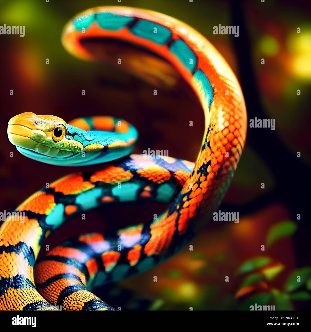 Real Rainbow Snake