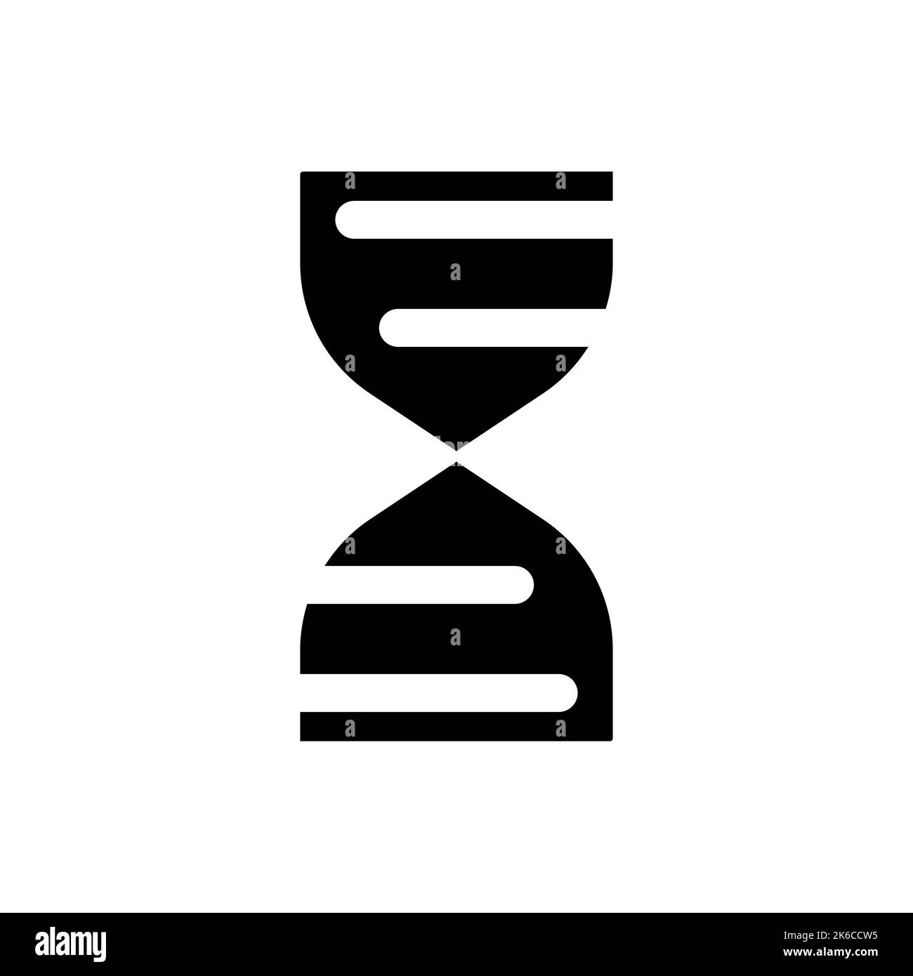 Dna minimalist logo Black and White Stock Photos & Images - Alamy