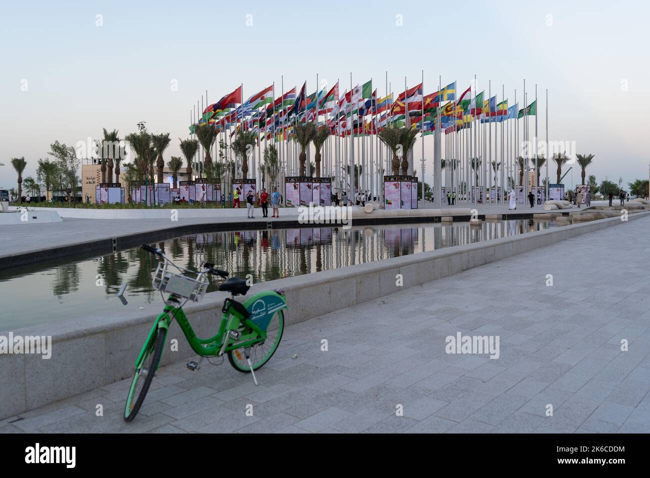 The Flag Plaza, displays 119 flags from countries with authorized ...