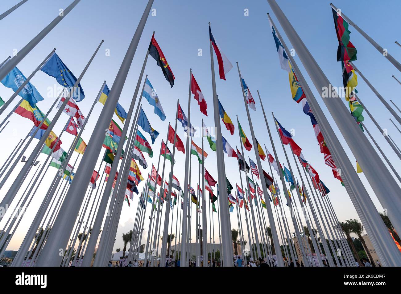 The Flag Plaza, displays 119 flags from countries with authorized ...