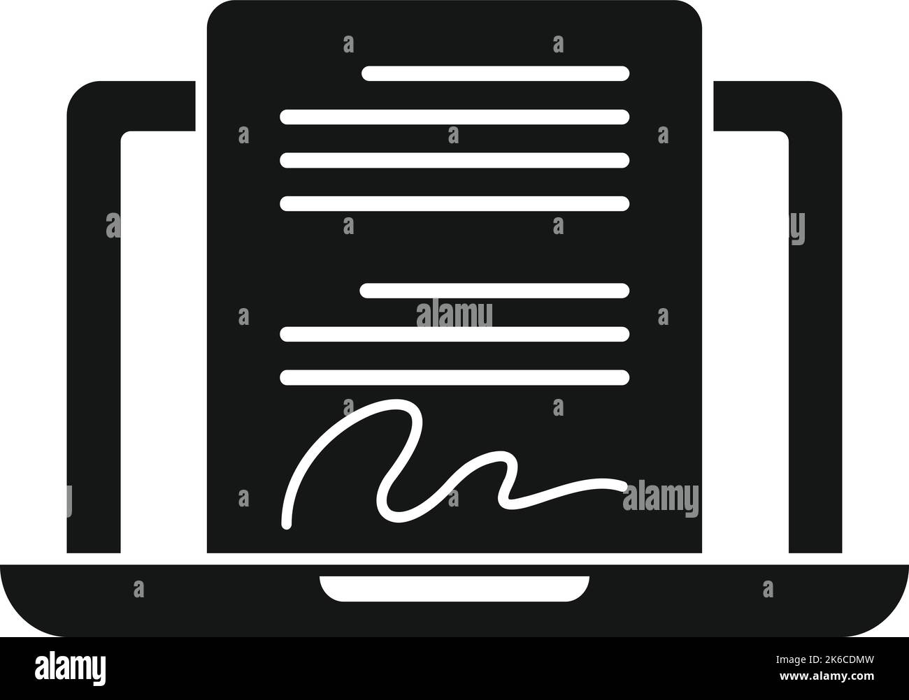 Online signature icon simple vector. Agent service. Call center Stock ...