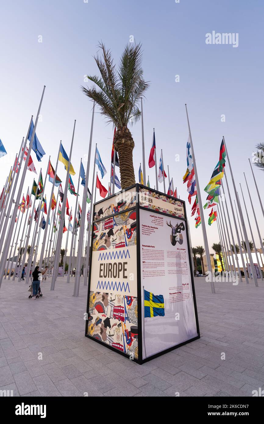 The Flag Plaza, displays 119 flags from countries with authorized ...