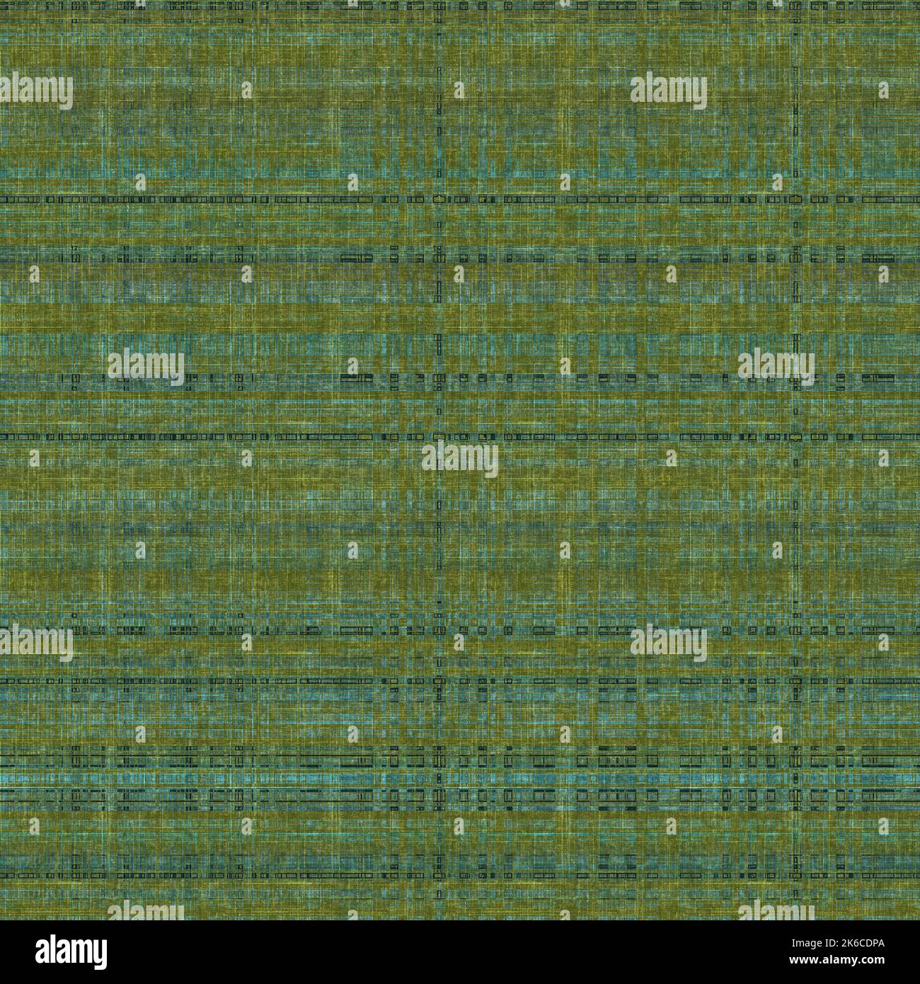 Green retro 1960s linen seamless pattern. Forest style vintage for ...