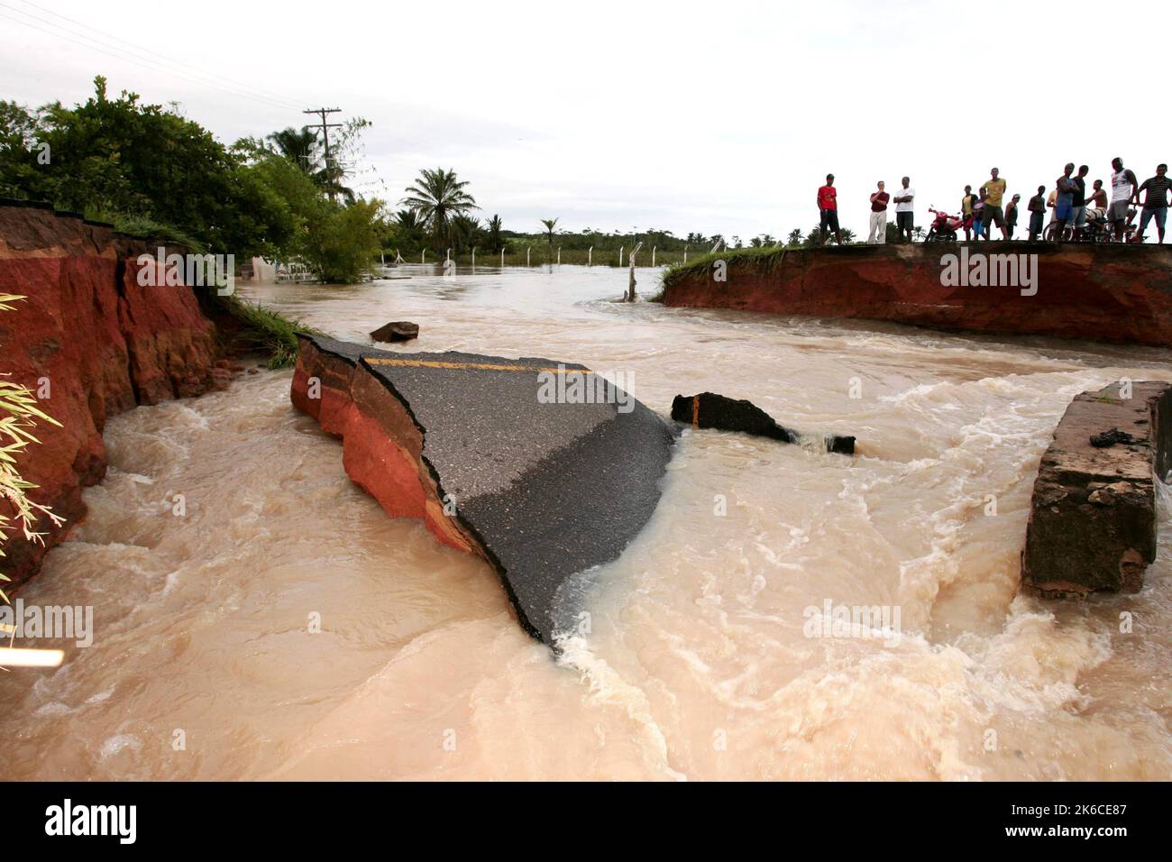 prado, bahia, brazil - april 7, 2010: people using canoe to cross a ...