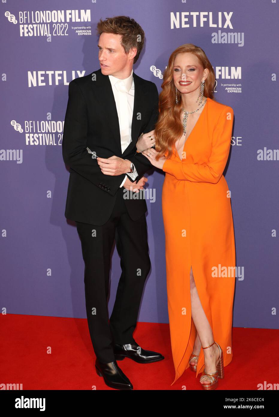 Jessica Chastain and Eddie Redmayne attend 'The Good Nurse' screening ...