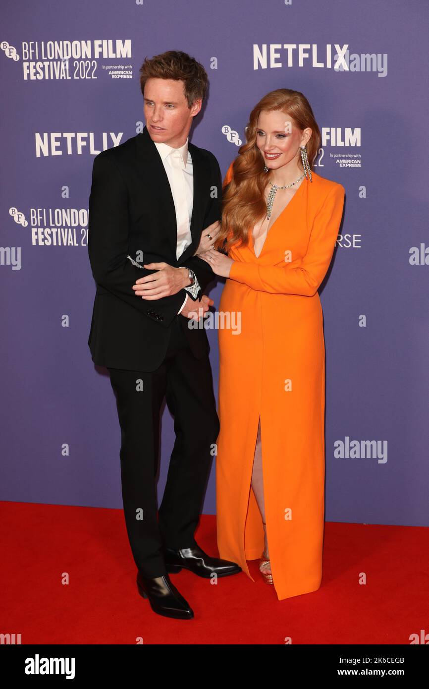Jessica Chastain and Eddie Redmayne attend 'The Good Nurse' screening ...