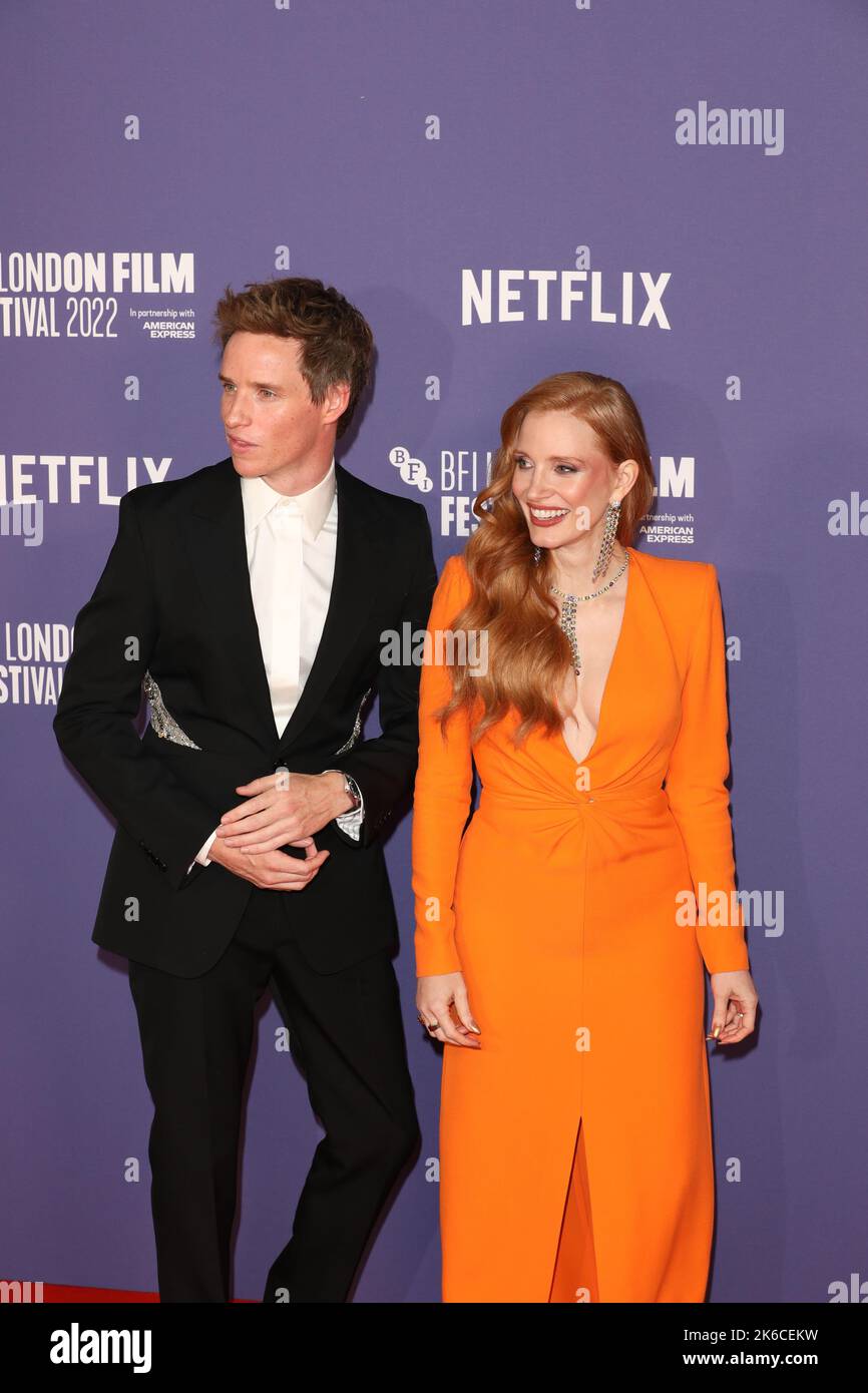 Jessica Chastain and Eddie Redmayne attend 'The Good Nurse' screening ...
