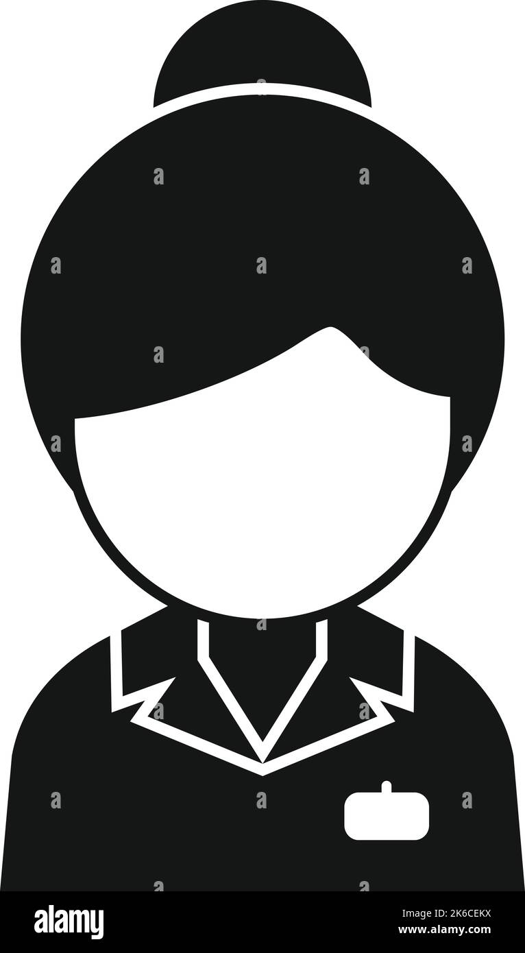 Senior woman agent icon simple vector. Call center. Hotline contact ...