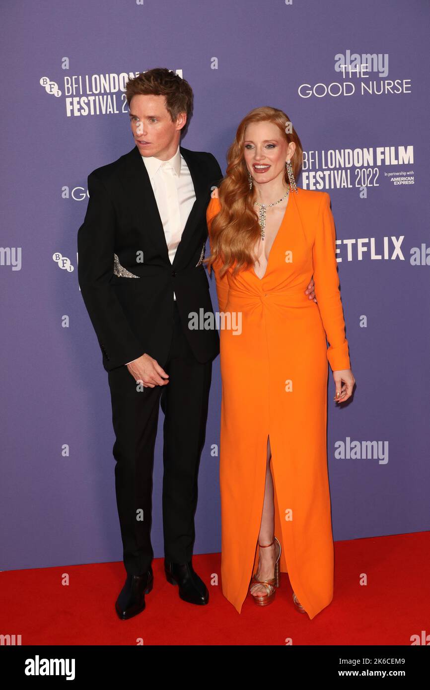 Jessica Chastain and Eddie Redmayne attend 'The Good Nurse' screening ...