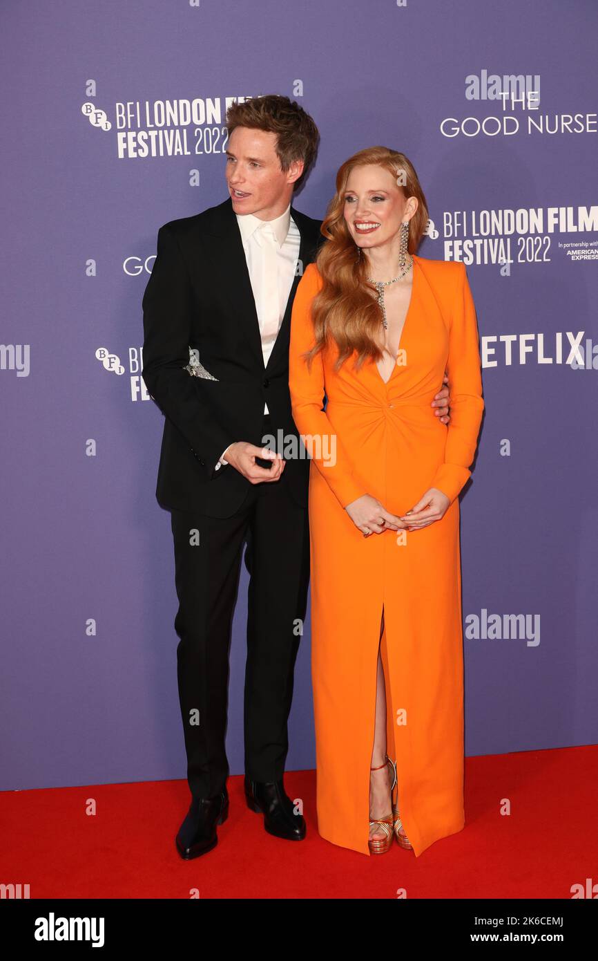 Jessica Chastain and Eddie Redmayne attend 'The Good Nurse' screening ...
