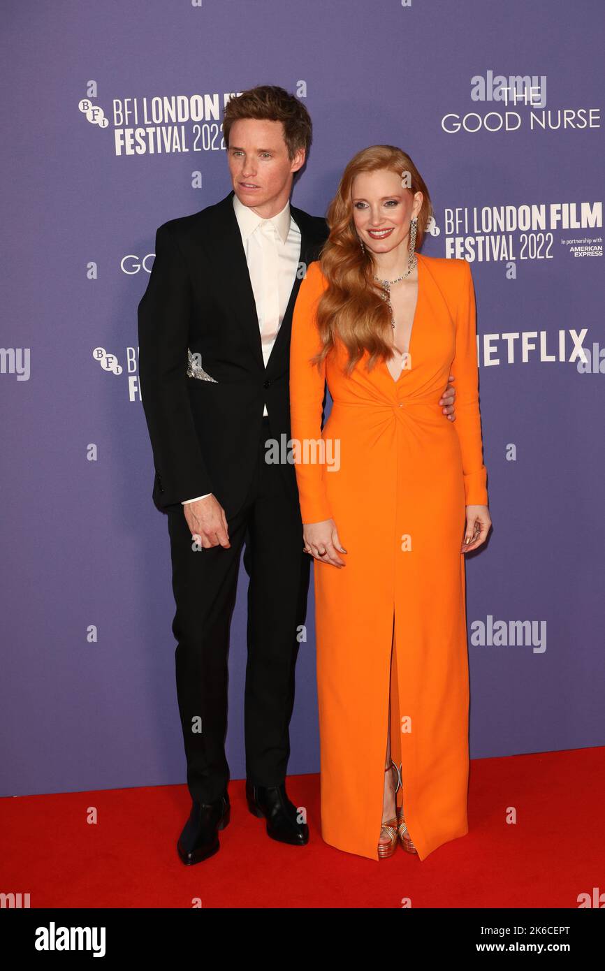 Jessica Chastain and Eddie Redmayne attend 'The Good Nurse' screening ...