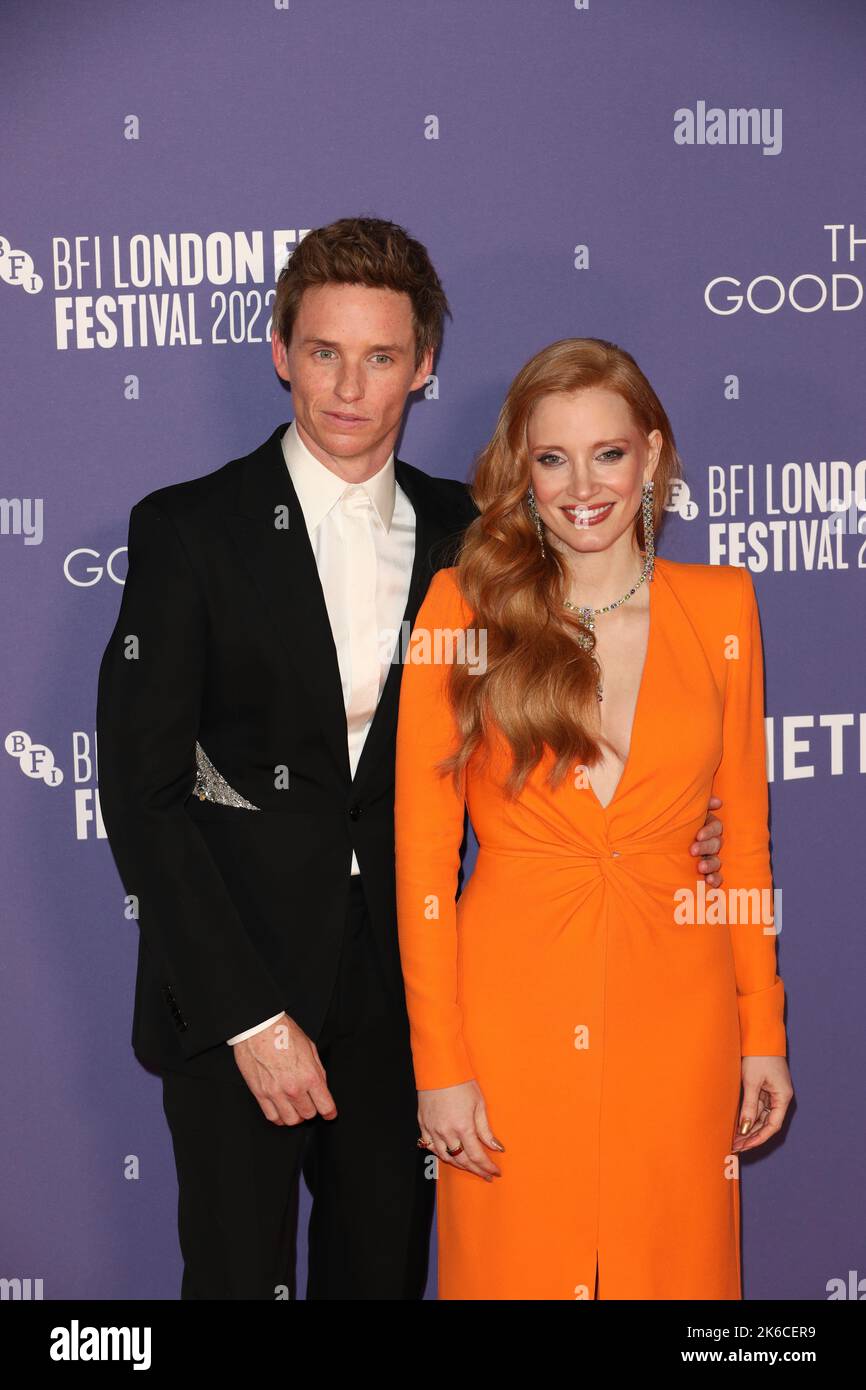Jessica Chastain and Eddie Redmayne attend 'The Good Nurse' screening ...