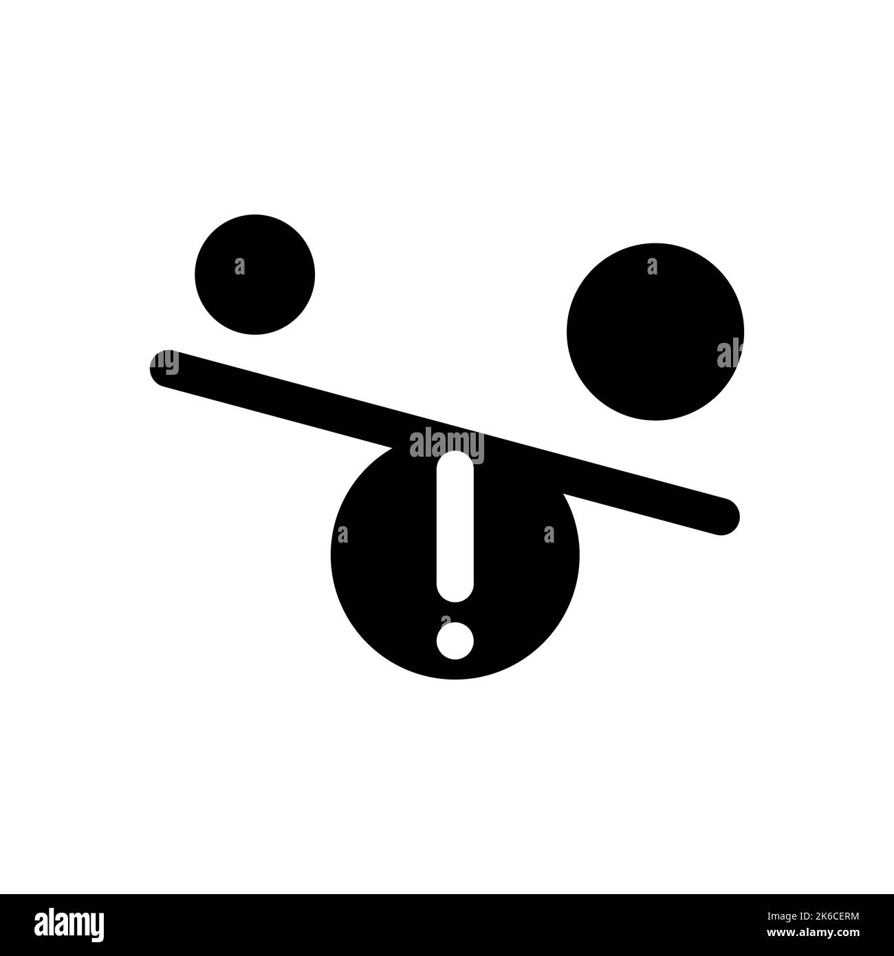 Imbalance black glyph ui icon Stock Vector Image & Art - Alamy