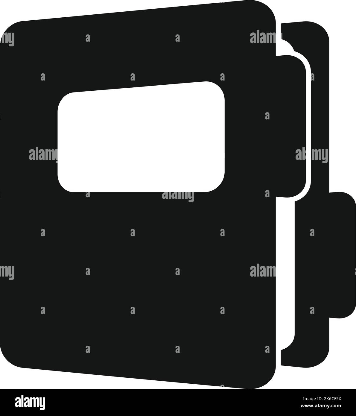 Folder agent icon simple vector. Service support. Person center Stock ...