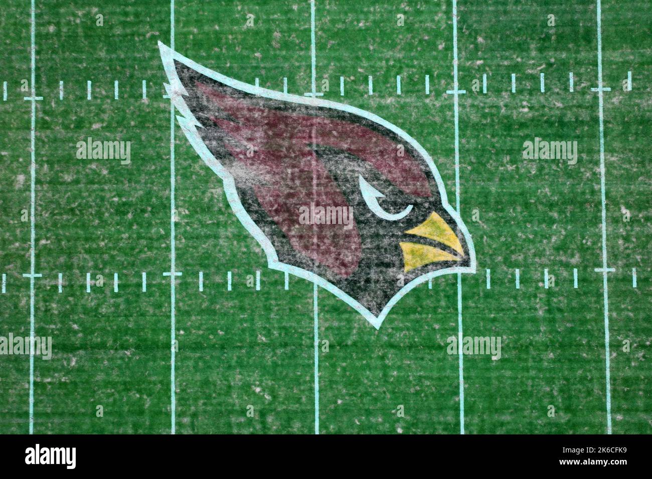 A general overall aerial view of State Farm Stadium retractable ...