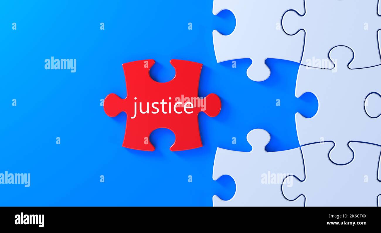 puzzle justice concept Stock Photo - Alamy