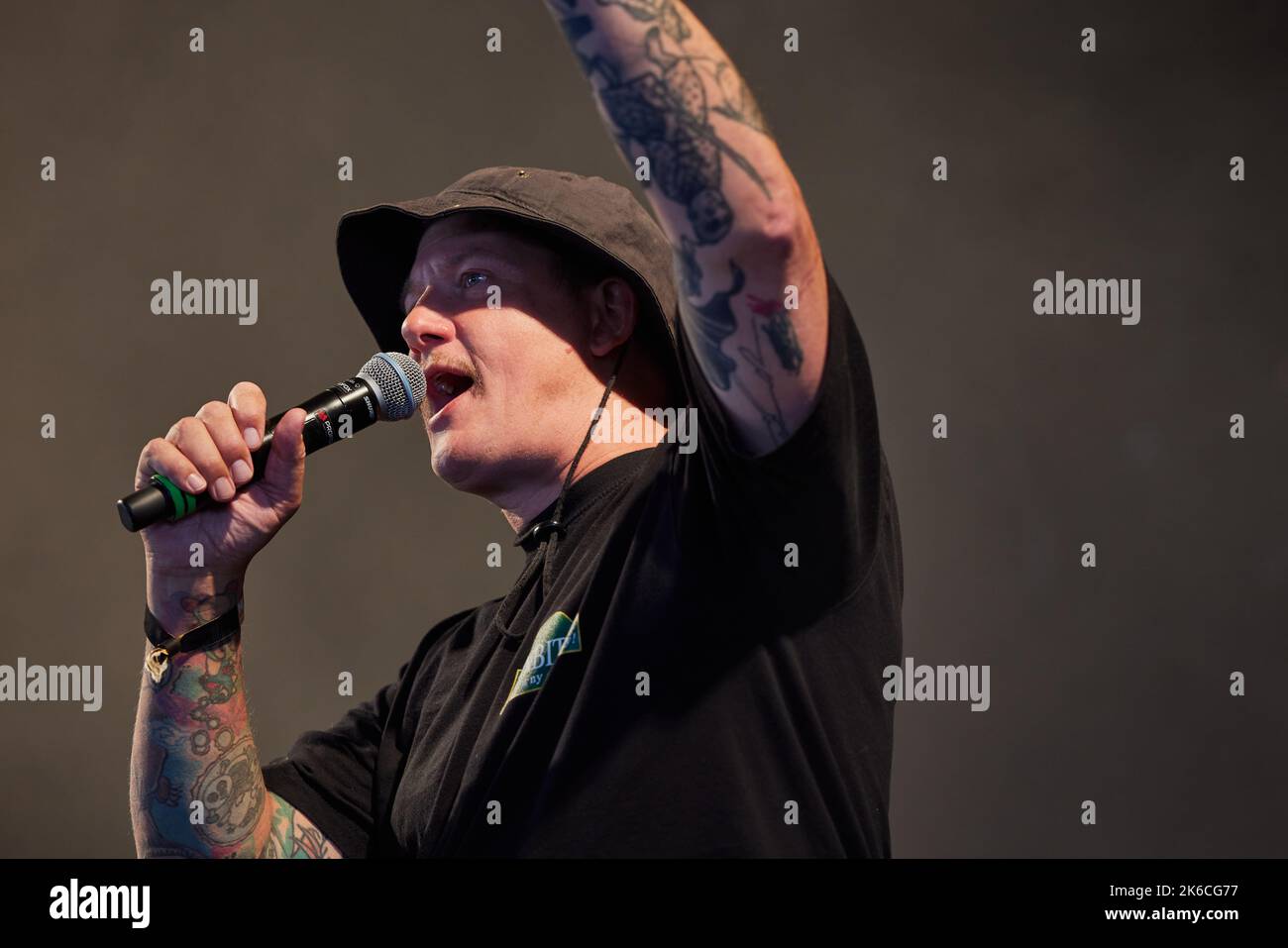 danish rapper jonny hefty at nibe festival Stock Photo - Alamy