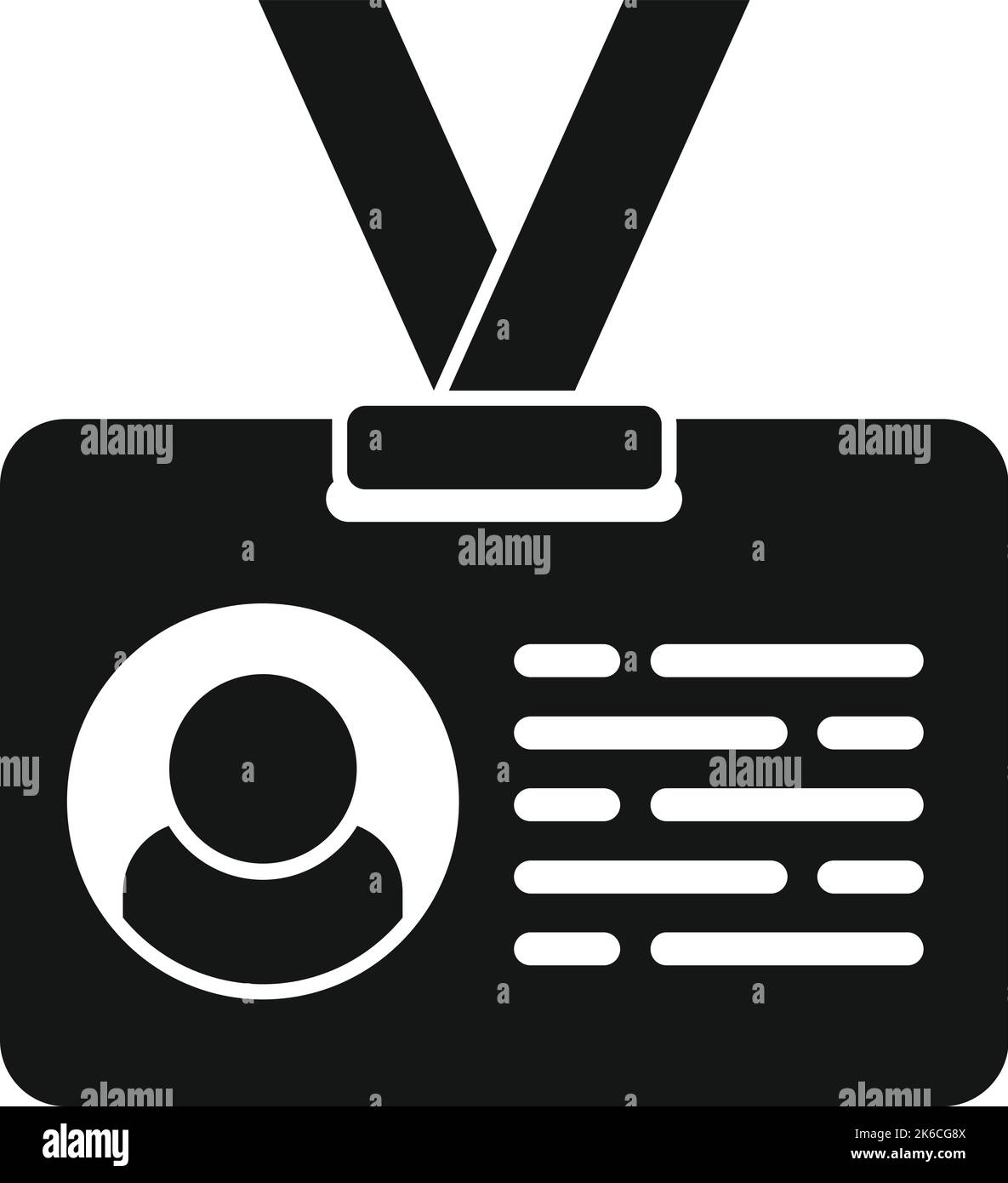 Agent id card icon simple vector. Secret service. Call center Stock ...