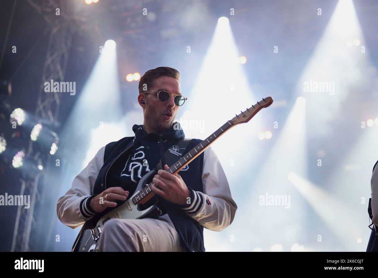 danish artist rasmus seebach playing at nibe festival Stock Photo - Alamy