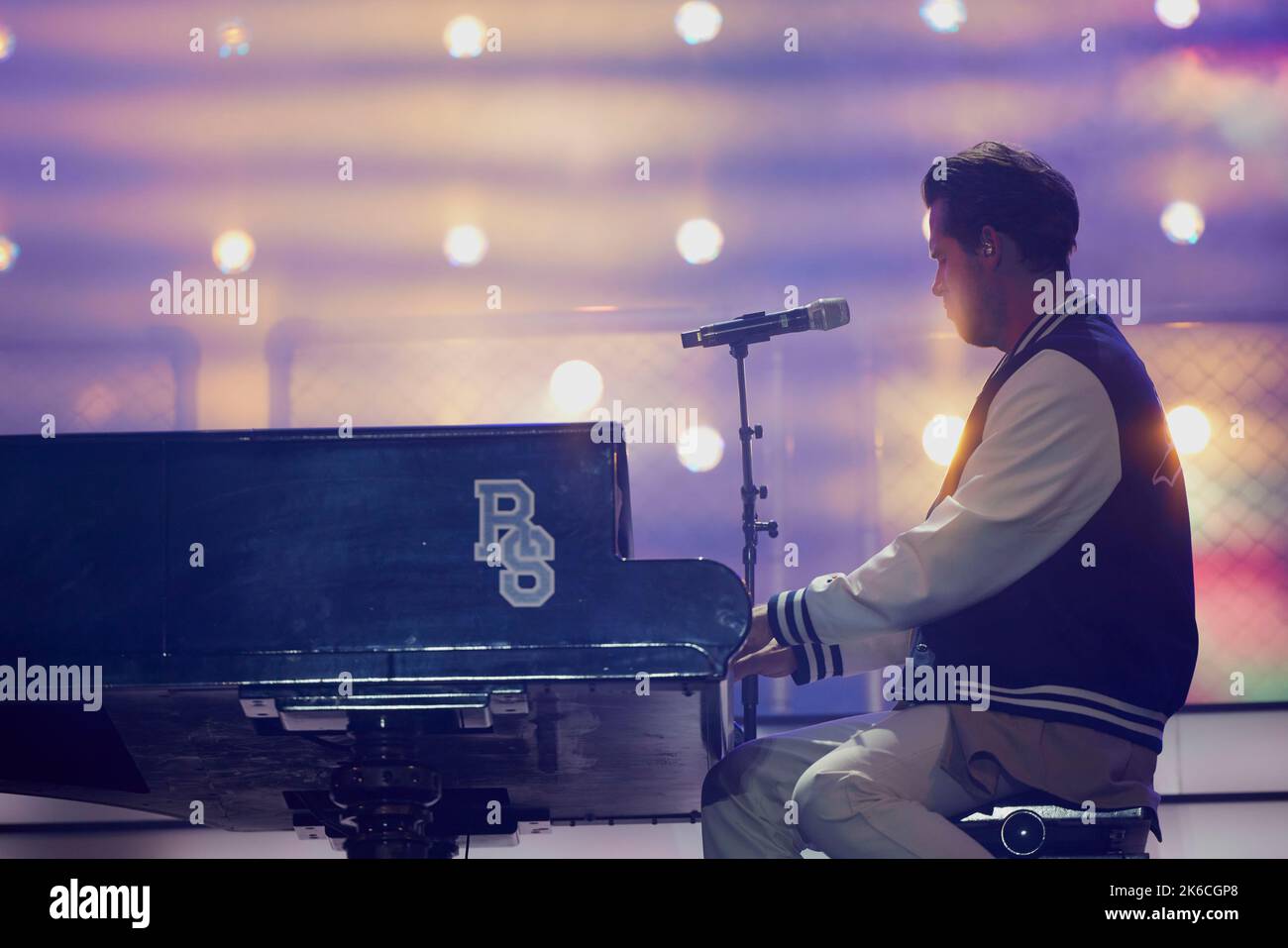 danish artist rasmus seebach playing at nibe festival Stock Photo - Alamy
