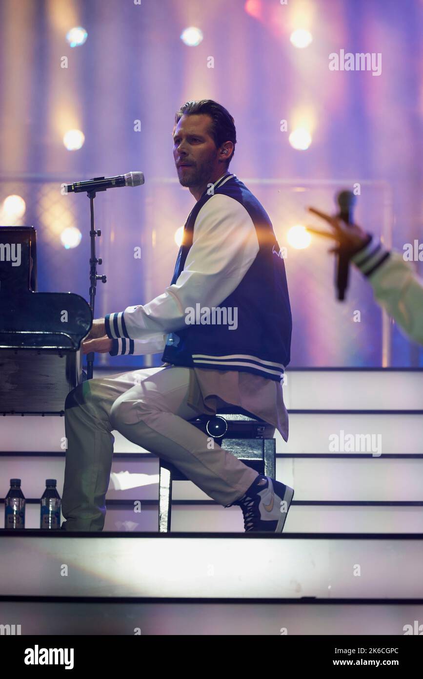 danish artist rasmus seebach playing at nibe festival Stock Photo - Alamy