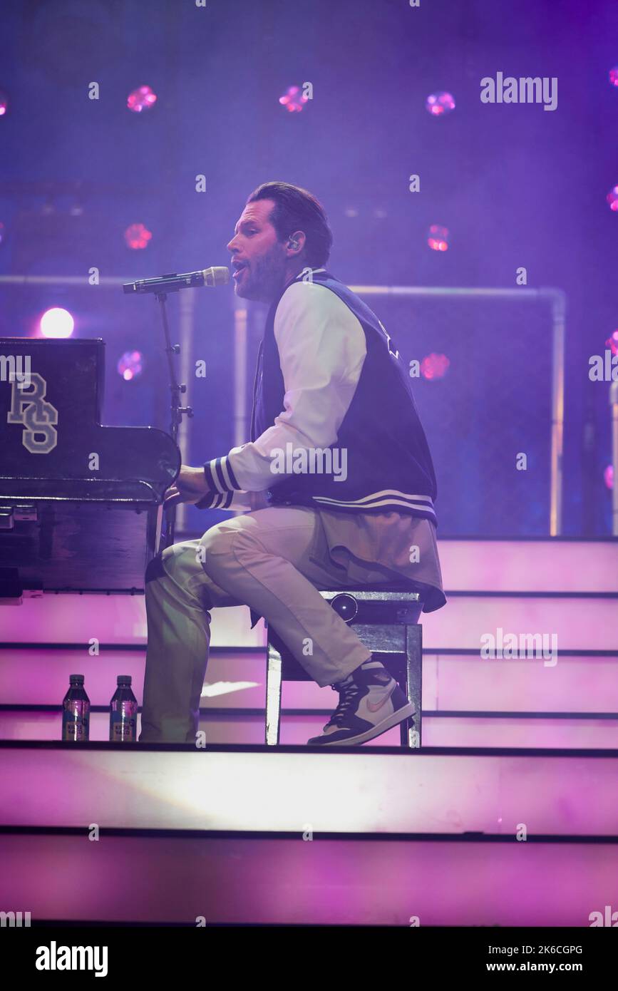 danish artist rasmus seebach playing at nibe festival Stock Photo - Alamy