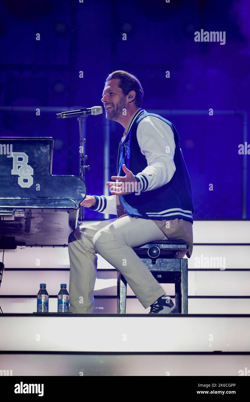 danish artist rasmus seebach playing at nibe festival Stock Photo - Alamy