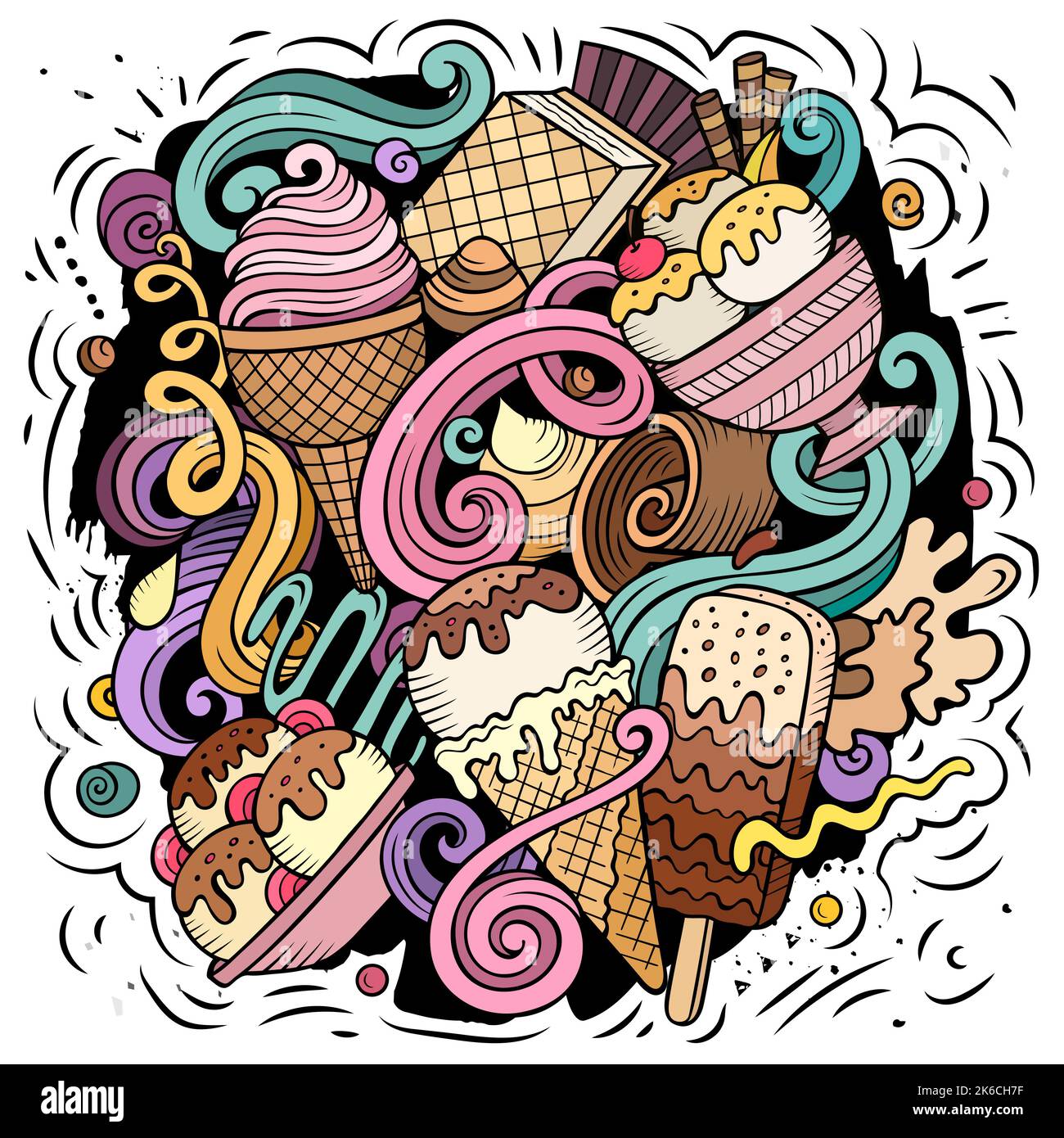 Ice Cream cartoon vector illustration Stock Vector Image & Art - Alamy