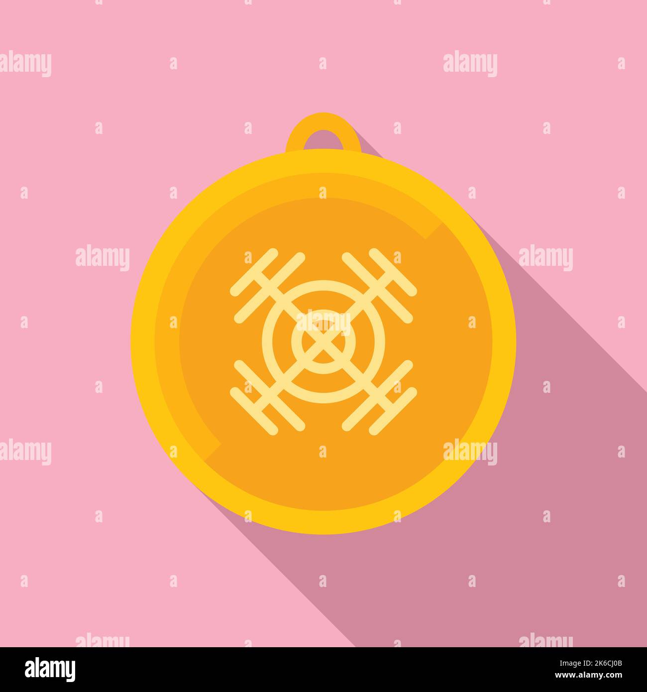 China amulet icon flat vector. Charm neko. Fortune money Stock Vector ...