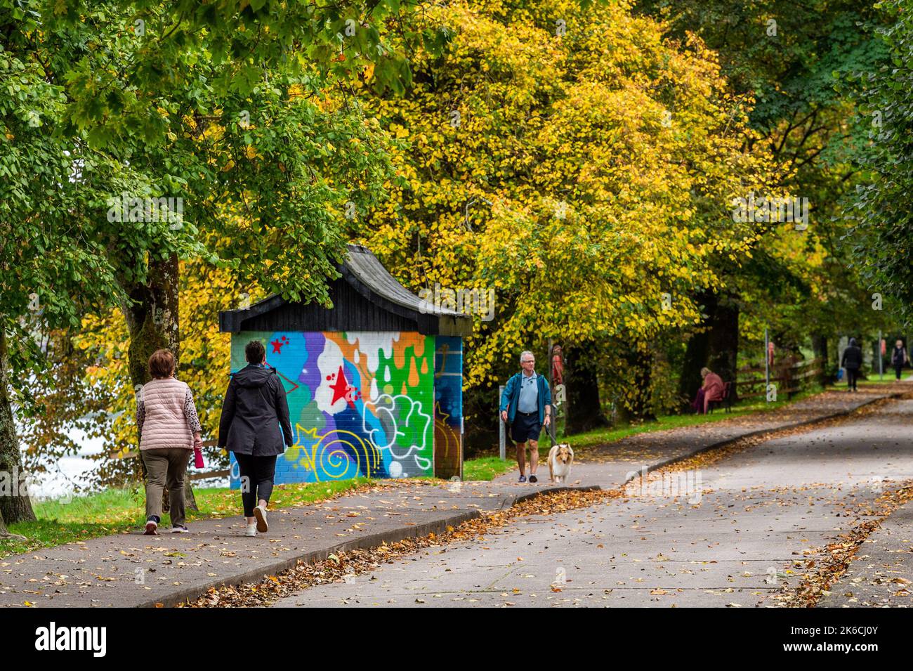 Marina Walkway, Cork, Ireland. 13th Oct, 2022. Autumn colours were ...