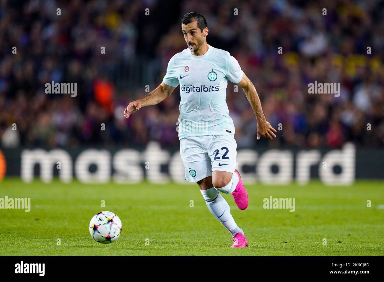 Henrikh Mkhitaryan of Inter Milan during the UEFA Champions League ...