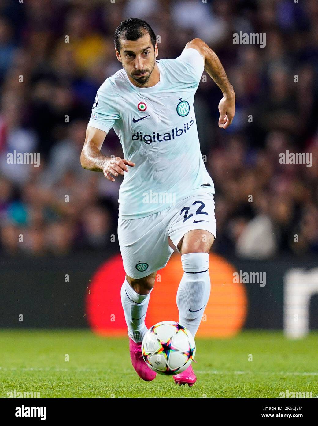 Henrikh Mkhitaryan of Inter Milan during the UEFA Champions League ...
