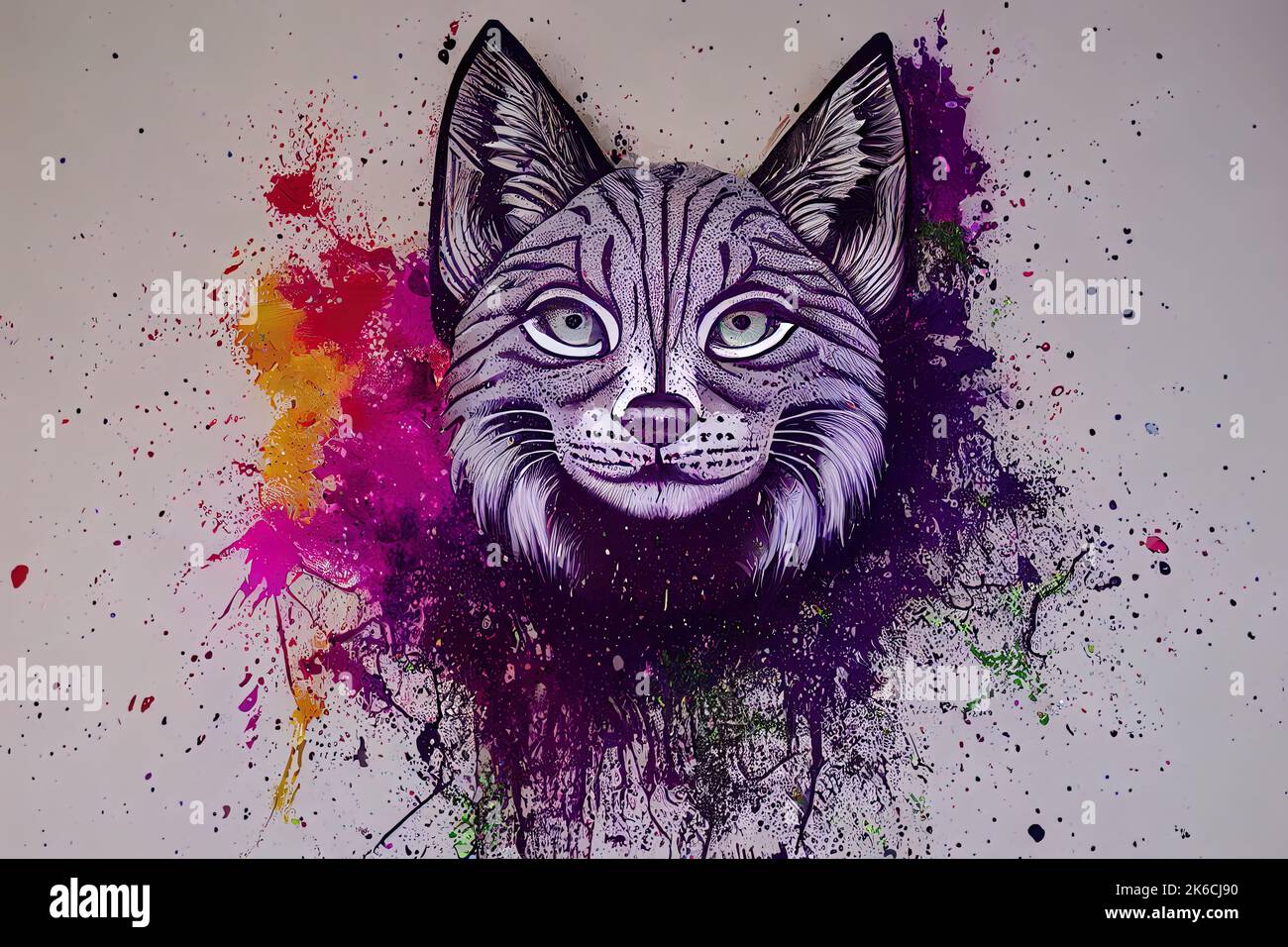 Lynx abstract silhouette hi-res stock photography and images - Alamy