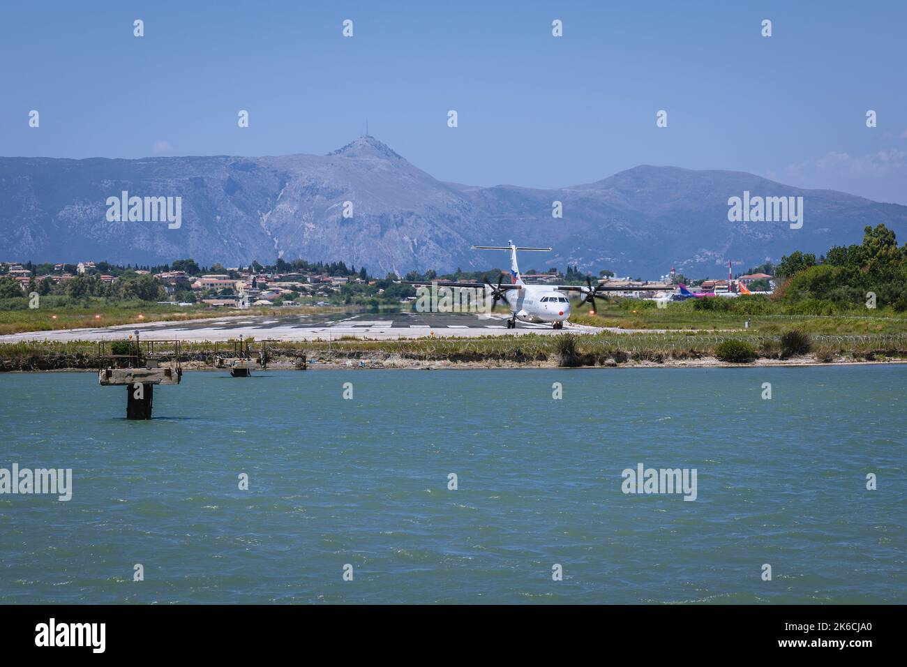 ATR 42-500 of Sky Express airline on Corfu International Airport in ...
