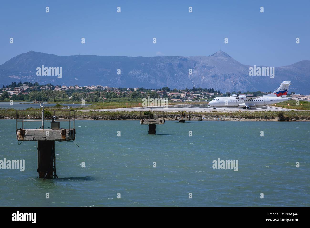 ATR 42-500 of Sky Express airline on Corfu International Airport in ...