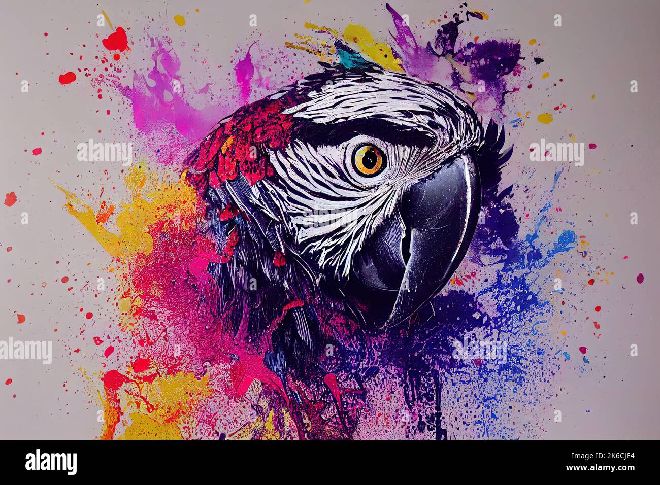 Parrot oil painting hi-res stock photography and images - Alamy