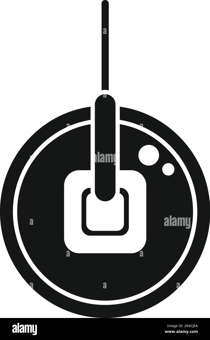 China lucky coin icon simple vector. Japan charm. Amulet fortune Stock ...