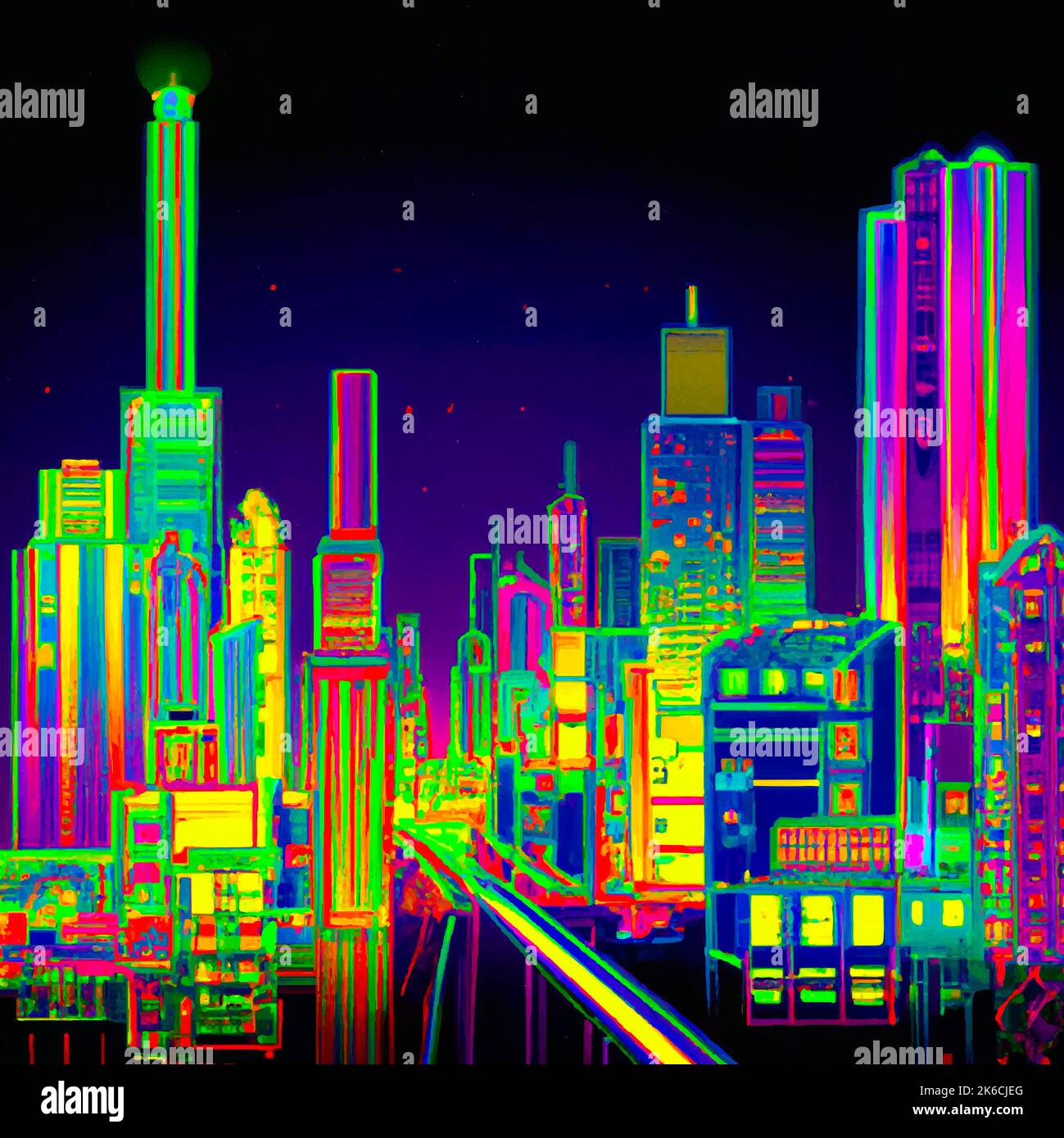 Metropolis city future hi-res stock photography and images - Alamy