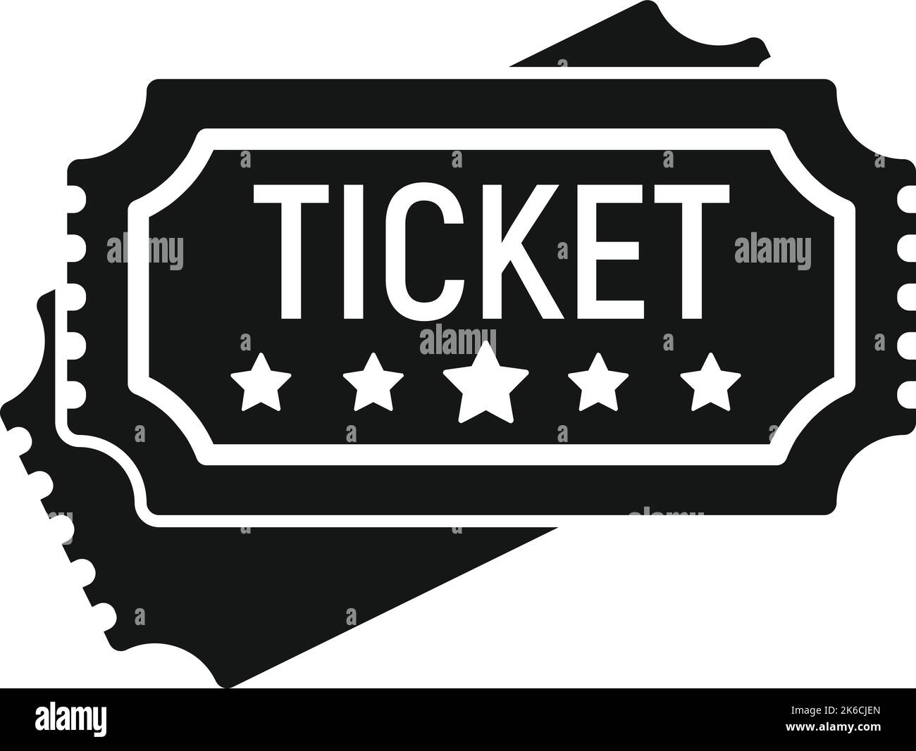 Lucky ticket icon simple vector. Chinese fortune. Asia cute Stock ...