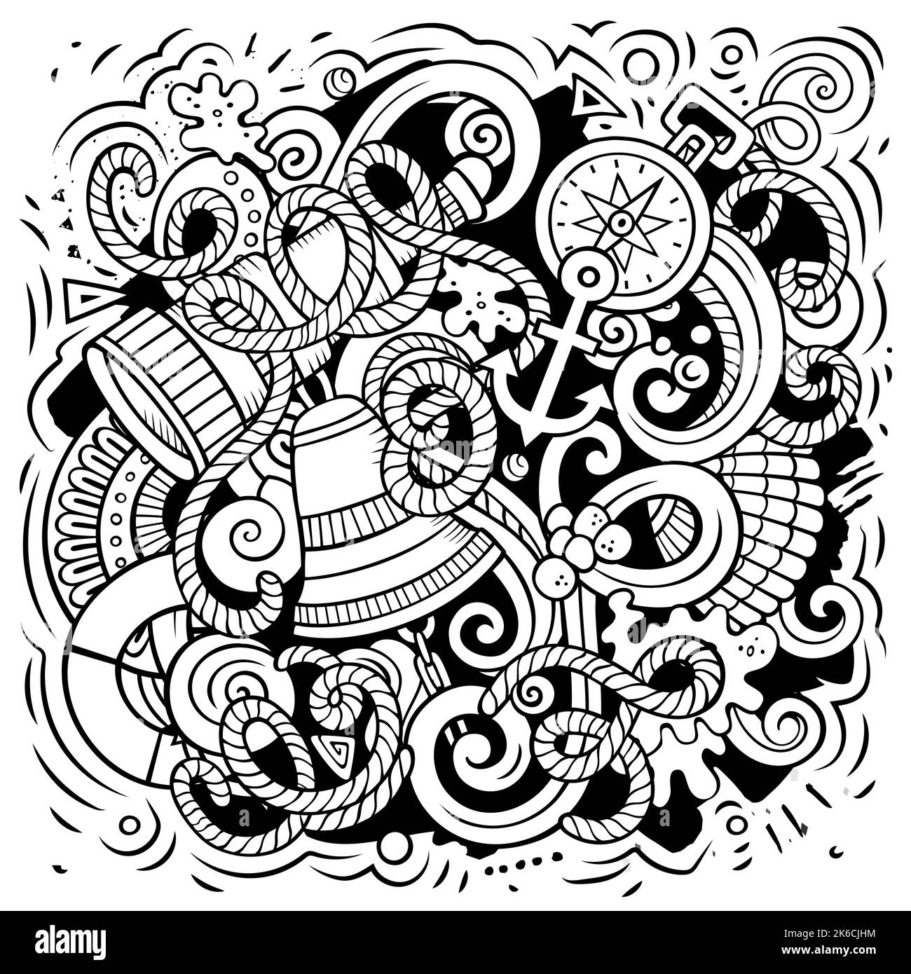 Nautical cartoon vector illustration Stock Vector Image & Art - Alamy Nautical cartoon vector illustration Stock Vector Image & Art - Alamy