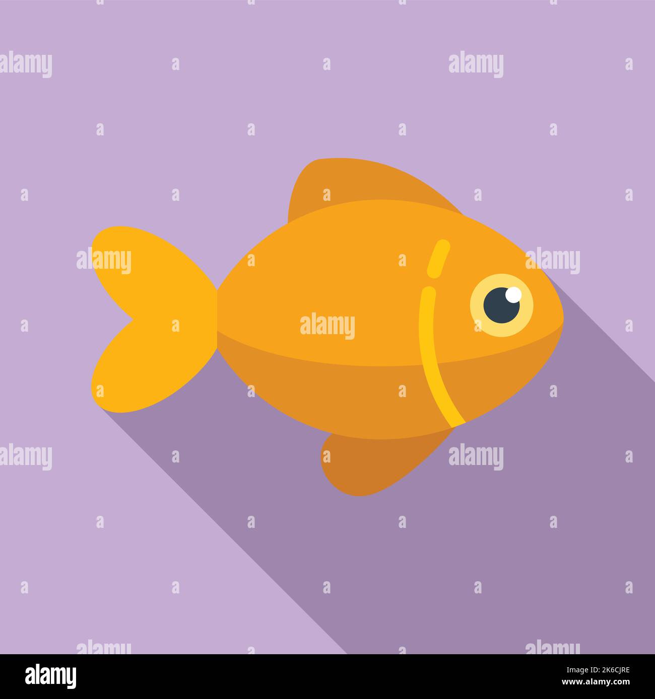 Lucky charm fish icon flat vector. Japan neko. Chinese fortune Stock ...