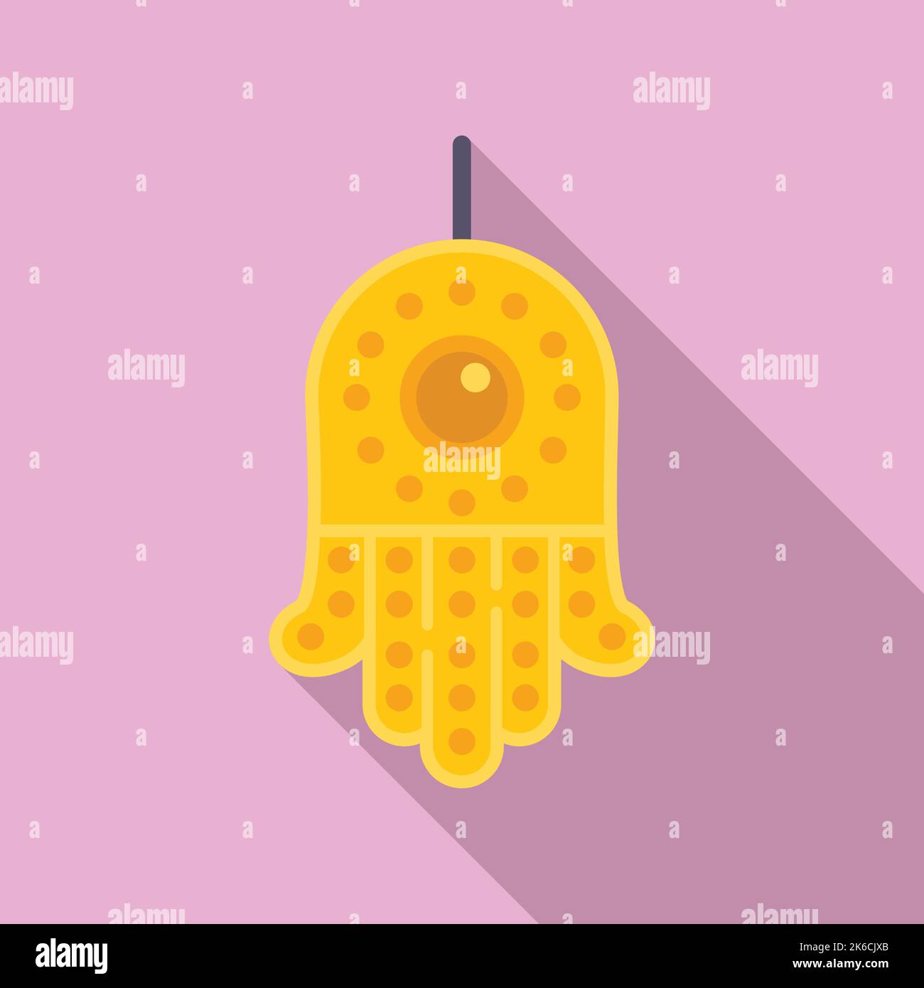 Hamsa hand icon flat vector. Chinese year. Maneki japan Stock Vector ...