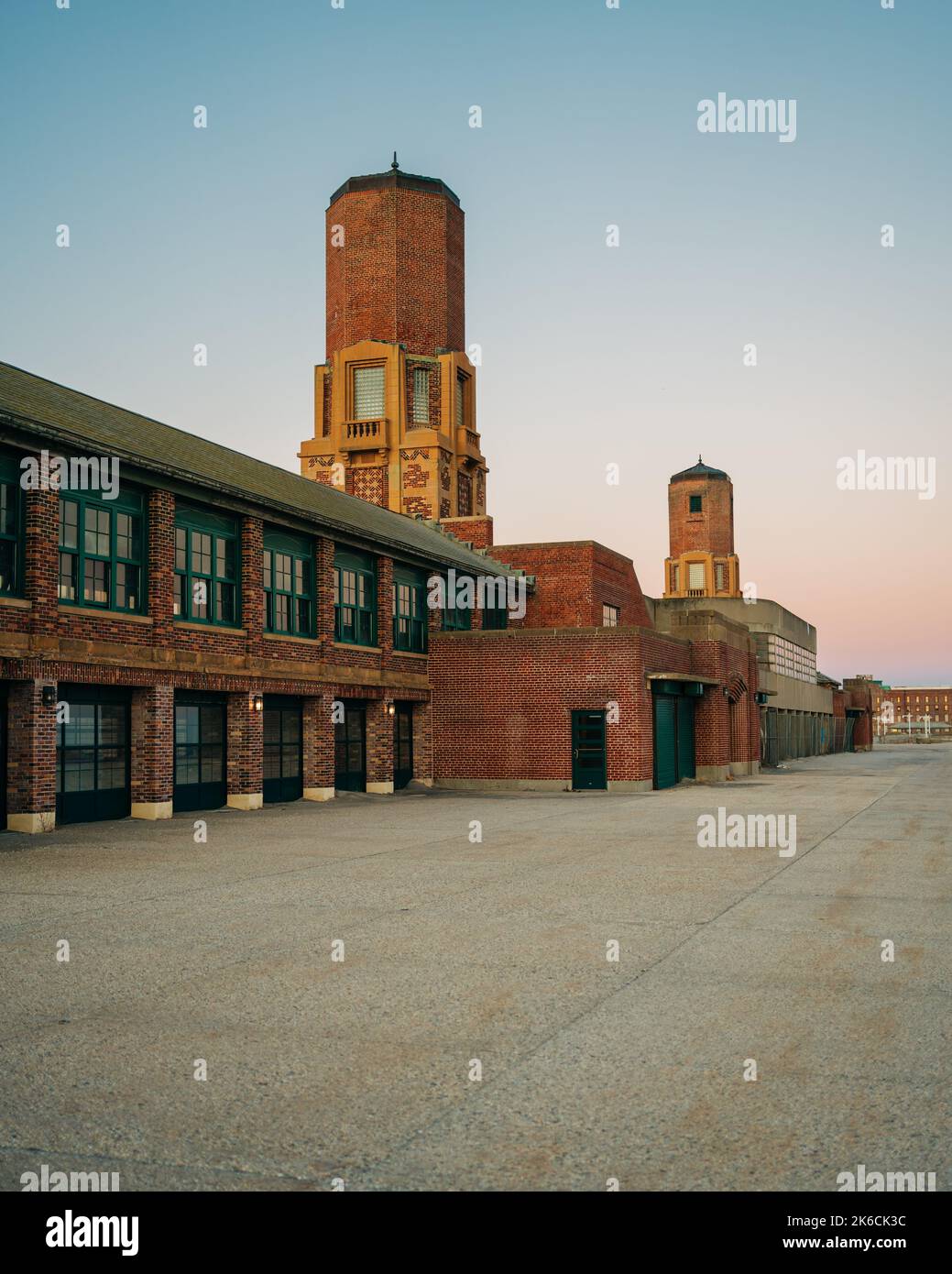 Old building at Jacob Riis Park, in the Rockaways, Queens, New York ...