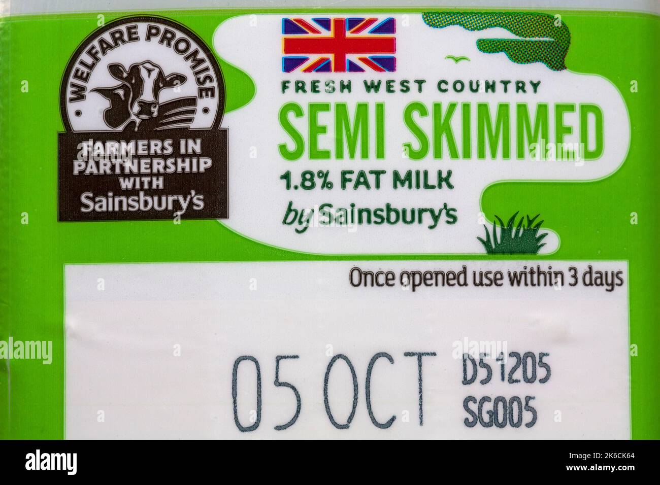Welfare promise farmers in partnership with sainsburys hi-res stock ...