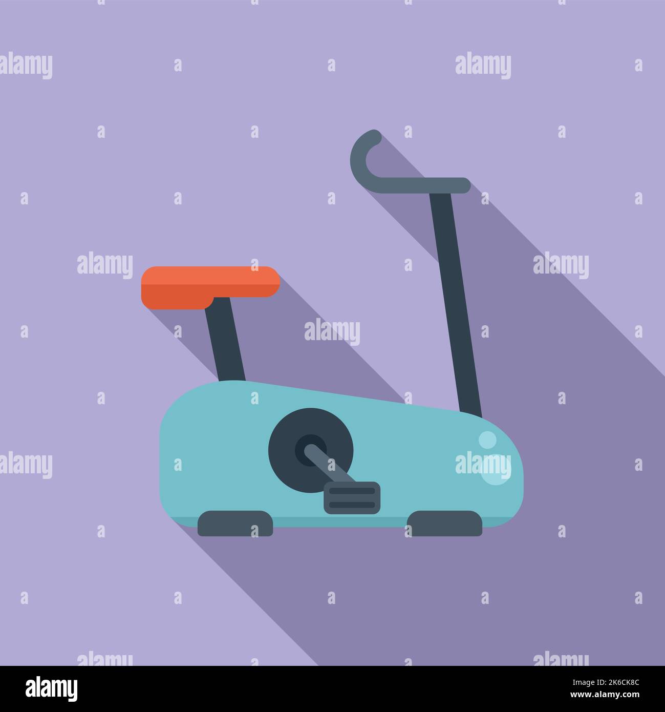Exercise bike icon flat vector. Healthy sport. Active fitness Stock ...