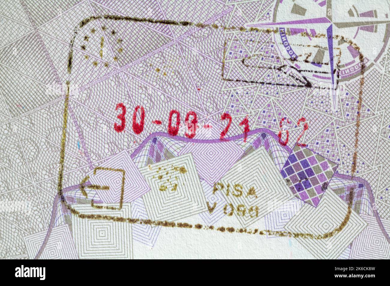 Passport stamp italy hi-res stock photography and images - Alamy