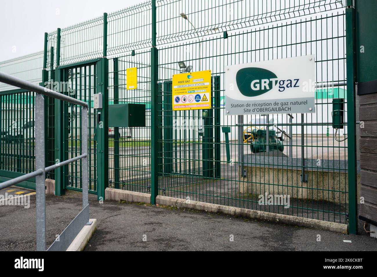 Obergailbach, France. 13th Oct, 2022. The GRTgaz plant in Obergailbach ...
